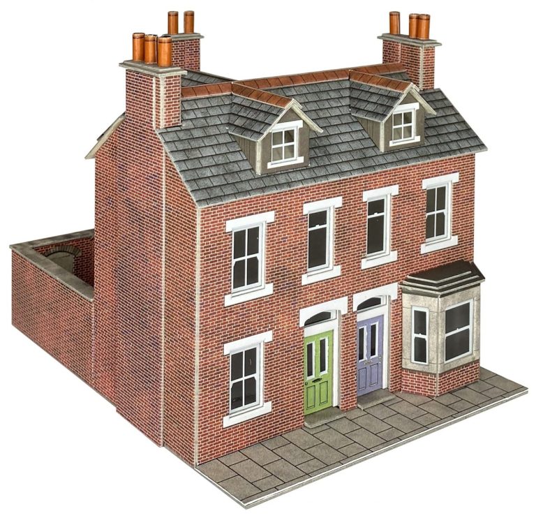 PO300 Terraced Houses – Brick – Masons Models