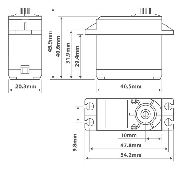 MacGregor MG5510DS 9.98/0.12s Standard Servo – Masons Models